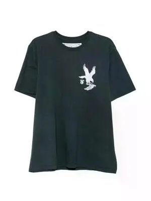 ONE OF THESE DAYS Graphic-print Cotton T-shirt - Blue