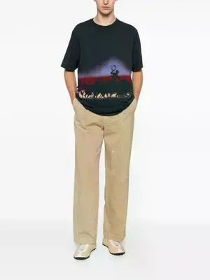 ONE OF THESE DAYS Driftin' Back Graphic-print T-shirt - Black