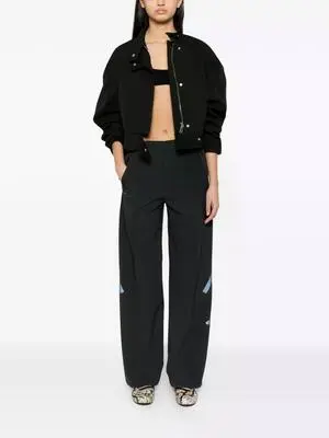 Adidas X Entire Studios Z.n.e. Logo-print Wide-leg Trousers - Black