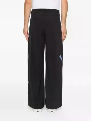 Adidas X Entire Studios Z.n.e. Logo-print Wide-leg Trousers - Black