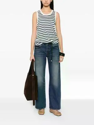 Majestic Filatures Striped Sleeveless Tank Top