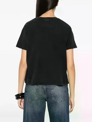 Majestic Filatures Logo-embroidered T-shirt - Black