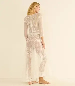 DÔEN Victoriana Embroidered Lace Skirt