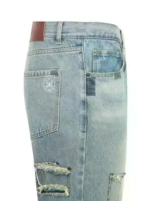 MIDNIGHT RODEO Texoma Patchwork Distressed Jeans