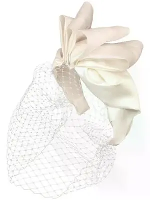 JENNIFER BEHR Odella Voilette Headband - Neutrals