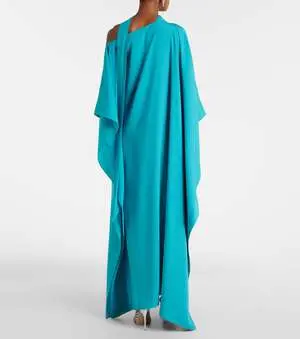 TALLER MARMO Barths One-shoulder Kaftan - Turquoise