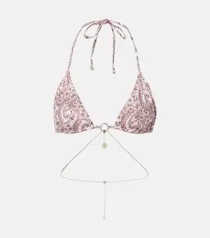 BANANHOT Enzo Paisley Bikini Top Multicoloured