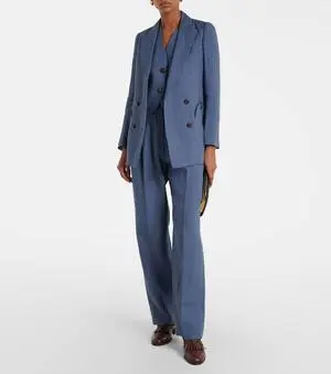BLAZÉ MILANO Everynight Linen Blazer - Blue