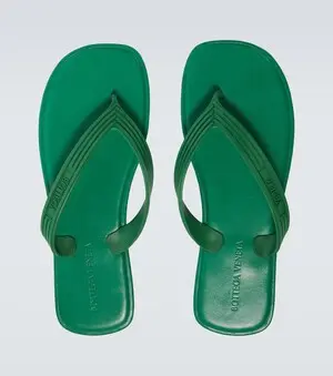 Bottega Veneta Sampieri Thong Sandals - Green