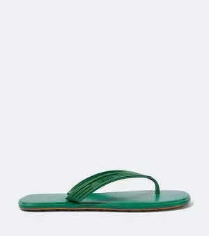 Bottega Veneta Sampieri Thong Sandals - Green