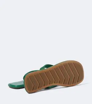 Bottega Veneta Sampieri Thong Sandals - Green