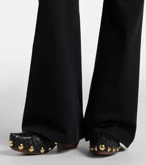 Bottega Veneta Intrecciato Flared Jeans