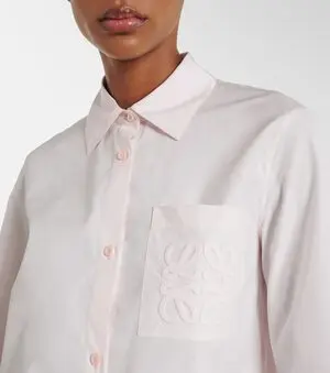 Loewe Paula's Ibiza Anagram Cotton Poplin Shirt