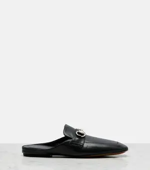 Gucci Ragazzo Horsebit Leather Mules