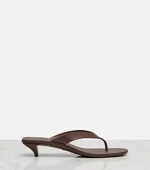 Gucci Vittoria Thong Sandals - Brown