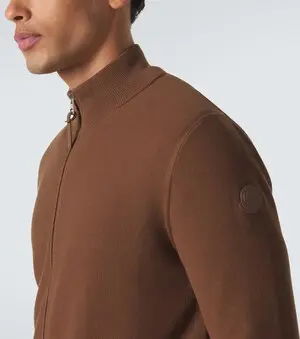 Moncler Cotton Zip-up Sweater