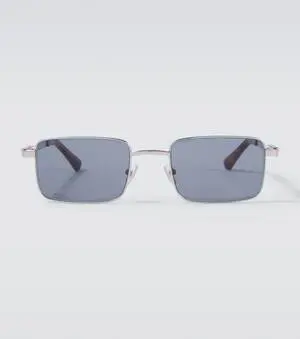 Bottega Veneta Classic Rectangular Sunglasses Silver