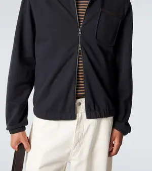 Moncler Cotton-blend Zip-up Sweater