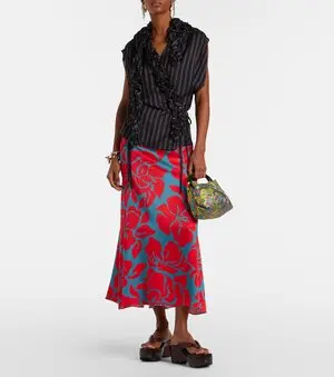Dries Van Noten Jacquard Top-handle Bag