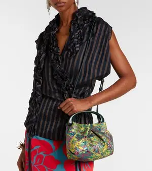 Dries Van Noten Jacquard Top-handle Bag
