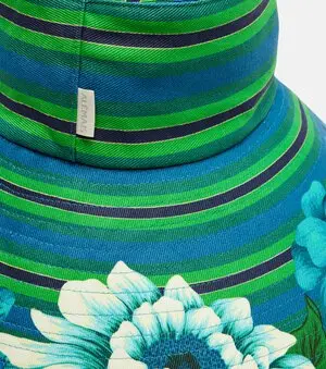 ALEMAIS Alémais Margo Printed Cotton Canvas Sun Hat - Multicoloured