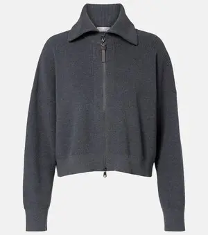 Brunello Cucinelli Cotton Zip-up Cardigan - Grey