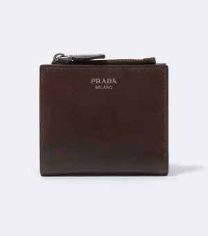 Prada Leather Wallet Brown