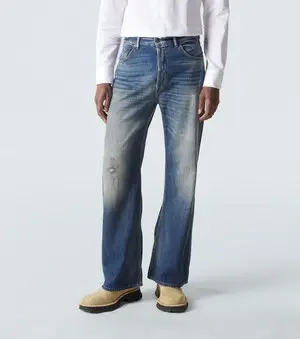 Acne Studios 2021 Distressed Wide-leg Jeans