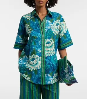 ALEMAIS Alémais Margo Oversized Printed Cotton Shirt - Multicoloured