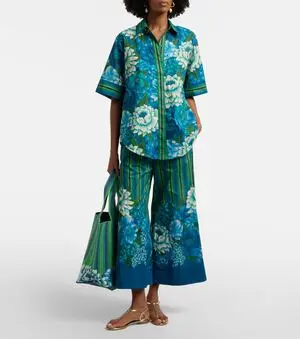 ALEMAIS Alémais Margo Oversized Printed Cotton Shirt - Multicoloured