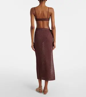 Melissa Odabash Dawn Knitted Wrap Skirt