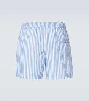 Thom Sweeney Striped Swim Trunks