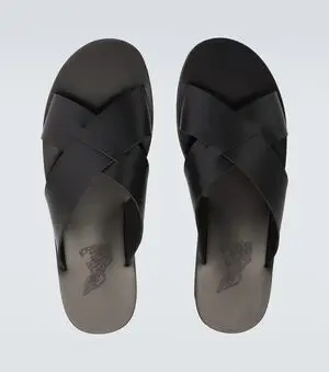 ANCIENT GREEK SANDALS Bios Leather Sandals - Black