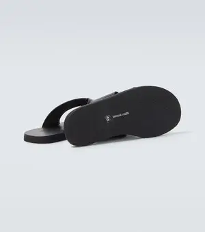 ANCIENT GREEK SANDALS Bios Leather Sandals - Black