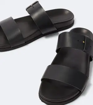 ANCIENT GREEK SANDALS Kimon Leather Sandals - Black