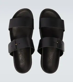 ANCIENT GREEK SANDALS Kimon Leather Sandals - Black