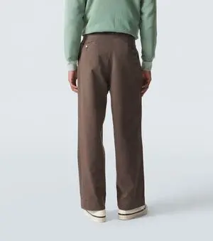 A.PRESSE Vintage Cotton Wide-leg Pants