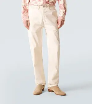 Ralph Lauren Cotton Canvas Straight Pants