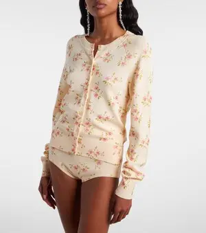 Simone Rocha Floral Viscose-blend Shorts