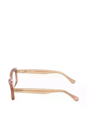 Max Mara Rectangle-frame Glasses - Neutrals