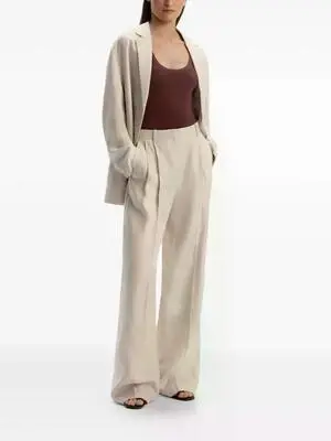 12 STOREEZ Pleated Wide Leg Trousers