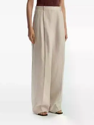 12 STOREEZ Pleated Wide Leg Trousers