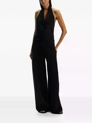 12 STOREEZ Buttoned Open-back Vest - Black