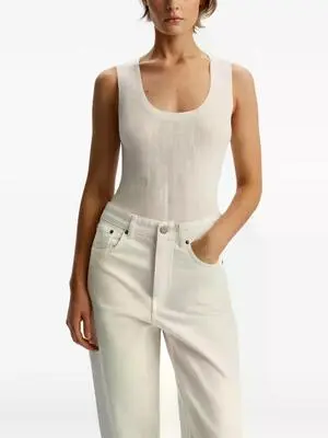 12 STOREEZ Ribbed Merino Tank Top