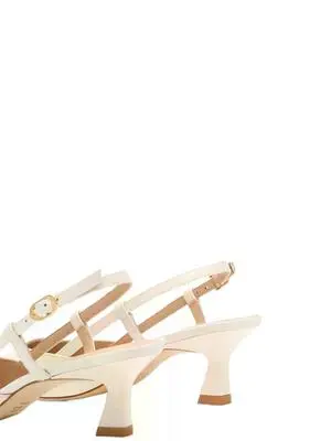 STUART WEITZMAN Vinnie Pointed-toe Sandals - Neutrals