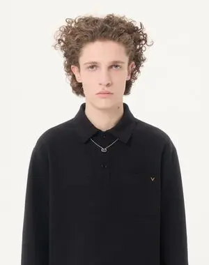 Valentino Garavani Cotton Polo Shirt With Vgold