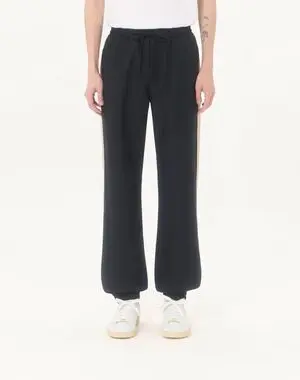 Valentino Garavani Nylon Trousers With Vgold - Black/butter
