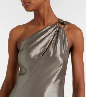 Max Mara Odissea One-shoulder Gown - Silver