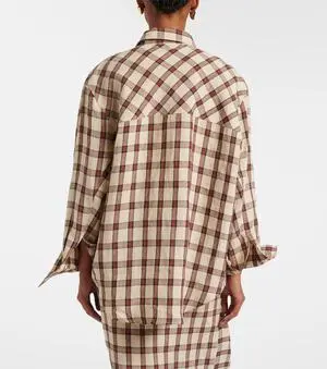 RÓHE Checked Linen Shirt