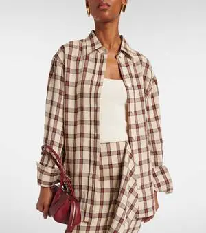 RÓHE Checked Linen Shirt